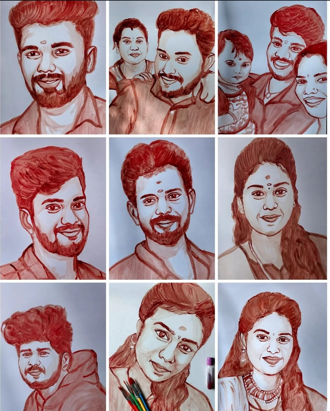 Blood Art | Unique Handmade Customized Painting | Giftify